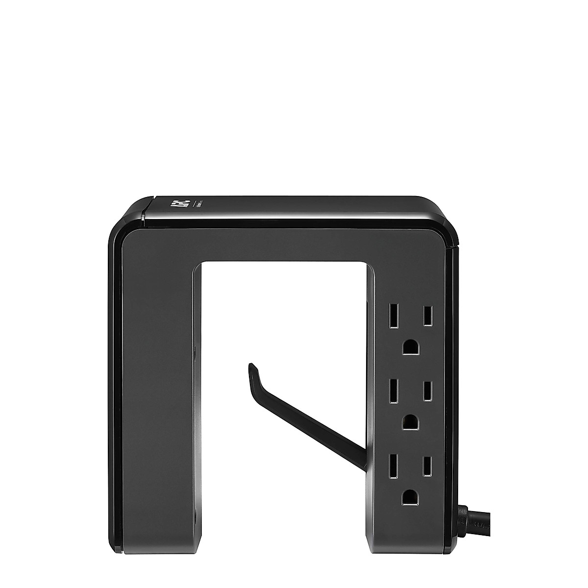 APC Desk Mount Power Station PE6U4, U-Shaped Surge Protector with USB Ports (4), Desk Clamp, 6 Outlet, 1080 Joules Black