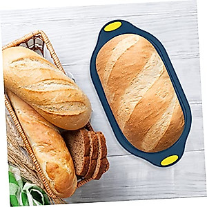 Housoutil Box Non-stick Pans Silicone Serving Oven Cake Baking Bread Meatloaf for Grade Bake Blue Reusable Practical Loaf Kitchen Home Stick Homemade Toast Pan DIY Molds