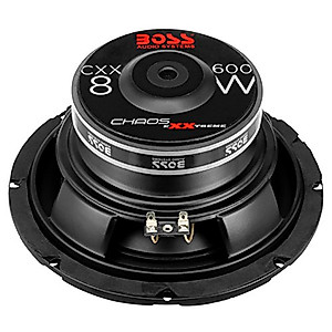 BOSS Audio Systems CXX8 8 Inch Car Subwoofer - 600 Watts Maximum Power, Single 4 Ohm Voice Coil, Easy Mounting, Sold Individually