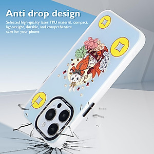 Lao Lin Arts，Compatiable for iPhone Case,Golden Dazzle Phone Case,Change Color with Light,Drop-Proof Phone Case,No Fingerprints,Rabbit, (iPhone 13)