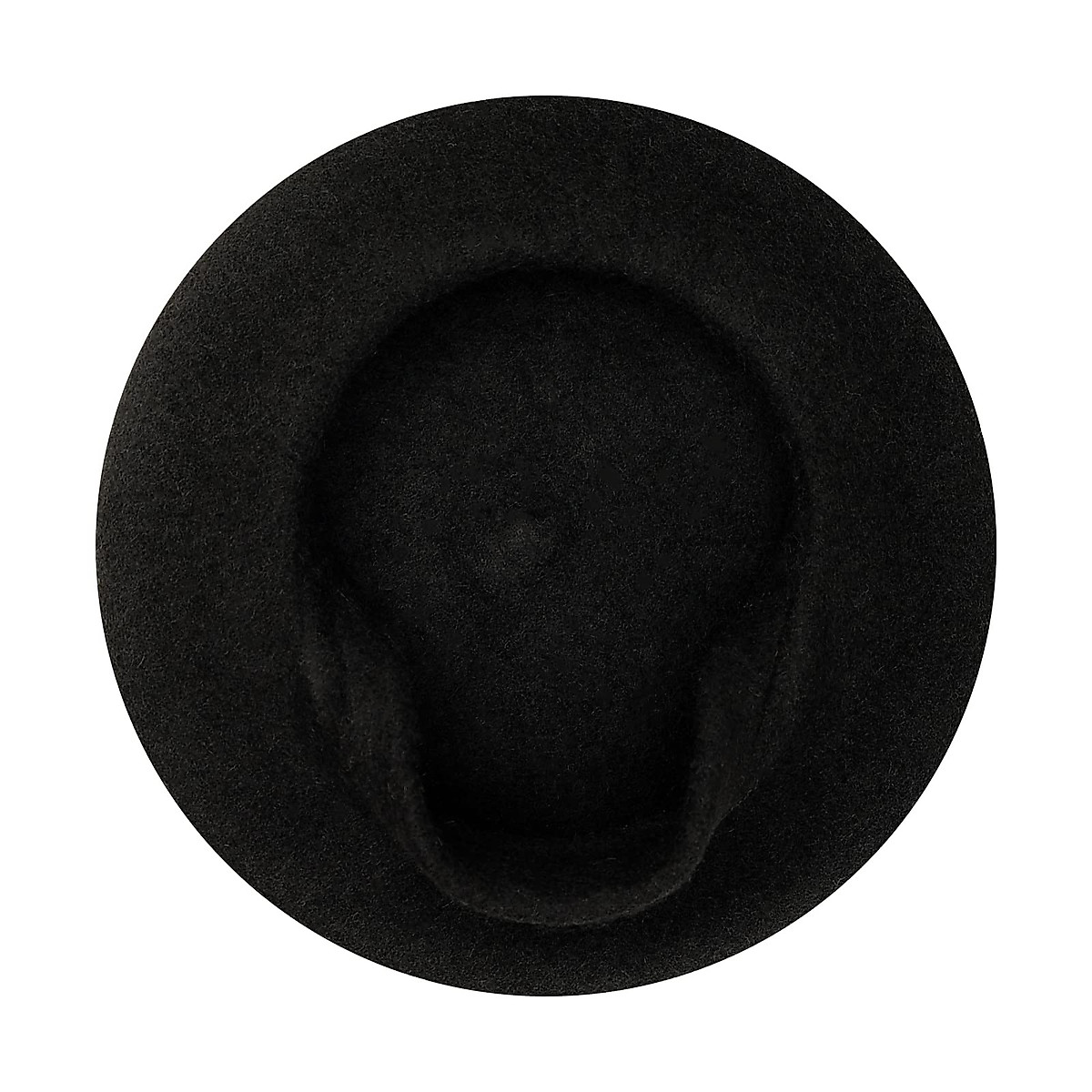 Gllutt Beret Hat Artist French Style Warm Thick 90% Wool Solid Color for Women (Black)