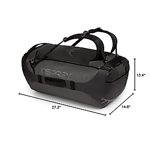 Osprey Packs Transporter 95 Expedition Duffel, Black, One Size