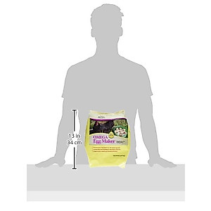 Manna Pro Chicken Feed Supplement | Omega Egg Maker Chicken Supplies | Chicken Food Supplement for Laying Hens | 5 Pounds