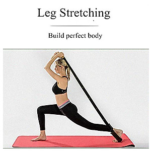 Yoga Fitness Stretching Strap, Back Bend Assist Trainer | Adjustable Led Stretcher for Physical Therapy, Ballet Cheer Dance Gymnastics Trainer Stretching Equipment Training Yoga Exercise