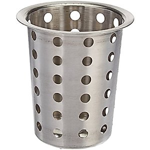 Winco FC-SS Flatware Cylinder, Stainless Steel Medium
