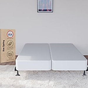 Greton Fully Assembled Low Profile Split Metal BoxSpring/Foundation For Mattress, Queen Size, 60x80