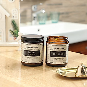 Candles for Home Scented, 14.4 oz Lavender Scented Candles, Sandalwood Rose Candles, 2 Pack Candles Gifts for Women, Large Candles Set Gifts for Mothers Day, Birthday, Christmas