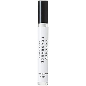 Layered Fragrance SHOLAYERED Body Spray for Men and Women for Travel, Portable Size from Japan 0.34 Fl Oz Grace Vanilla Rose