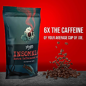Insomniac Extra Caffeine Coffee, The Strongest Coffee In The World, 6x More Caffeine, 12oz (Ground)