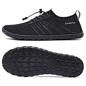 Limberun Water Shoes for Women Men Swim Shoes Beach Shoes Women Men Pool Shoes for Women Water Shoes Stay Comfortable and Protected with Water Shoes Men's Water Shoes Black 11W/10M