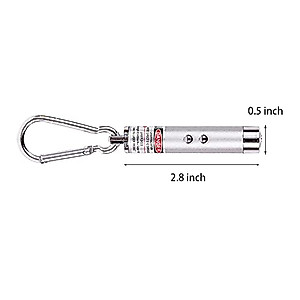 CHUQIANTONG 6PCS Mini Red Laser Pointer Cat Toy Interactive Training Tools White LED Torch Light Pet Supplies