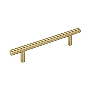 Amerock | Cabinet Pull | Champagne Bronze | 5-1/16 inch (128 mm) Center to Center | Bar Pulls | 1 Pack | Drawer Pull | Drawer Handle | Cabinet Hardware, BP40517CZ