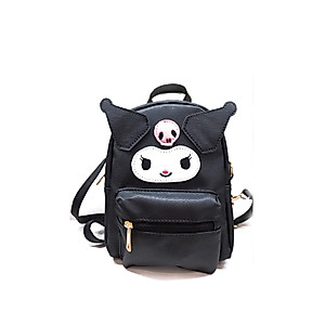 TUMPETY Anime Doll Cosplay Light Blue Bag Kawaii Mini Backpack Cute Back Pack Girl Handbag (Black)