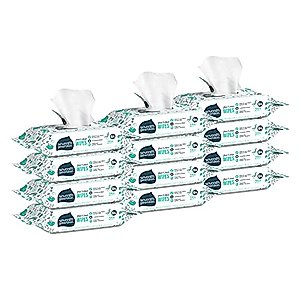 Seventh Generation Baby Wipes, 768 count, Made for Sensitive Skin, Refill with Tape Seal, 64 Count (Pack of 12)