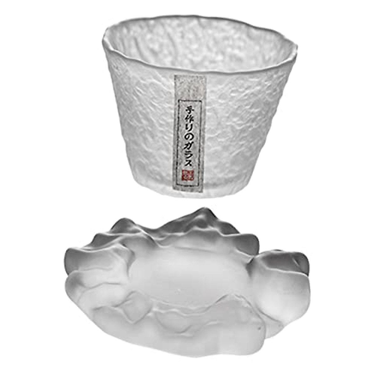 BESTonZON 2 sets Hammered Shot Drinking Cup Decorative Housewarming Gifts Glasses Wine Japanese Gift Sake Enjoying Cups Shaped Tumbler Novelty Glass of Crystal Korean Coffee for Tea Soju