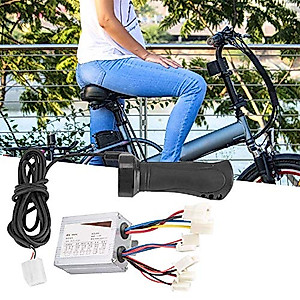 Vbestlife 500W 36V Brushed DC Motor Speed &Controller, Throttle Twist Grips E-Bike Scooter Tricycle Speed Controller Motor (500W 36V)