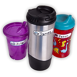 Baby Bottle Labels - Write On Self Laminating - Microwave and Diswasher Safe - Great for Daycares! Made in USA by Kenco (1 Pack)