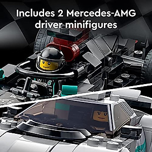 LEGO Speed Champions Mercedes-AMG F1 W12 E 76909 Performance & Project One Toy Car Set, Mercedes Model Car Building Kit, Collectible Race Car Toy, Great Car Gift for Kids and Teens