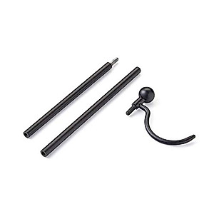 Nifty Banana Hook Mesh Fruit Bowl – Black Powder Coated Design, Double Walled Basket, Modern Kitchen Counter Organizer, Decorative Home Storage Holder