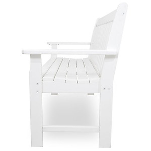 POLYWOOD GNB60WH Vineyard 60" Bench, White