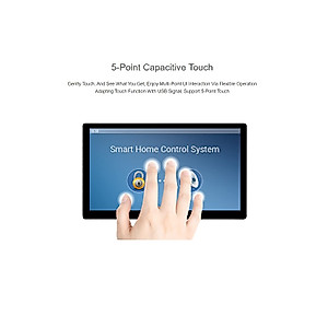 waveshare 1024 × 600 Resolution 7inch IPS Display Integrated Thin and Light Touch Screen for Raspberry Pi,Jetson Nano,Windows PC,Support Windows/Linux/Android System,170° Wide Viewing Angle