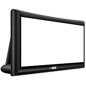 VIVOHOME 16ft Inflatable Blow up Mega Movie Projector Screen with 3-Seater Outdoor Adjustable Canopy Swing Chair