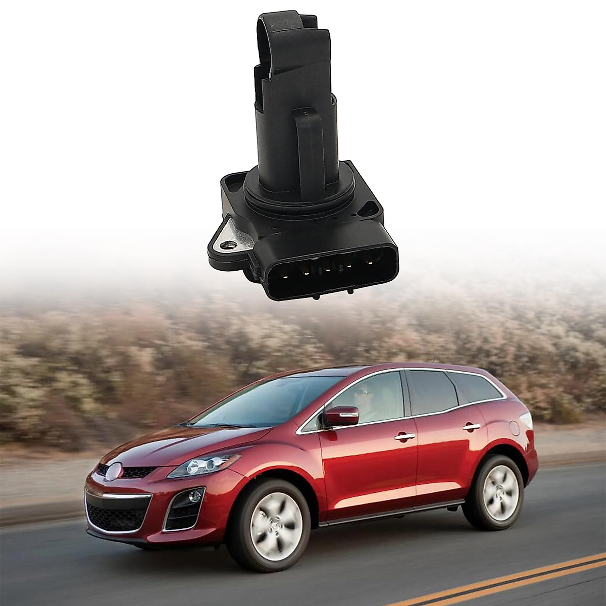 Mass Air Flow Sensor Compatible with Subaru Forester 04-08 Impreza 02-07 Legacy Outback 03-07, Mazda CX-7 07-12 Mazda 3 07-13 Mazda 6 06-07, Saab 9-2X 05-06, Replace 1976040