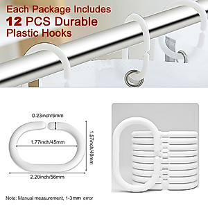 CHULEAG Flamingo Monstera Jungle Shower Curtains - Tropical Plant Design, Bring The Jungle into Your Bathroom, Waterproof Fabric, 72 x 72 Inches, with 12 Hooks