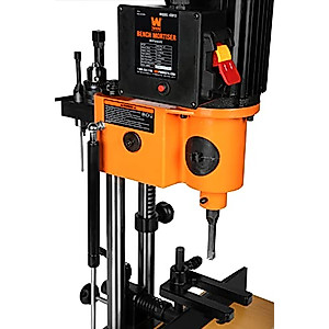 WEN 43013 5-Amp Cast Iron Bench Mortiser with Chisel Bit Set