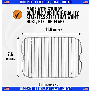 Air Fryer Rack Accessories for Ninja Foodi Smart XL 6-in-1 FG551 and Reusable Liner Accessory for Indoor Grill and Airfryer Cooking, Baking and Dehydrating, Stainless Steel, Paper Liner Replacement