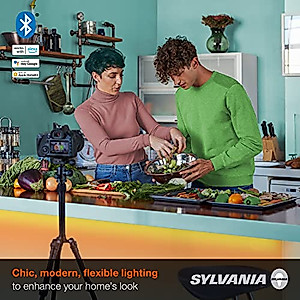 Sylvania Smart (3) 2ft Bluetooth 36W LED Flex Light Strip Kit with Remote Control, Full Color, 2700K - 6500K, Expandable up to 20ft, for Alexa / Google / Apple HomeKit (75543)