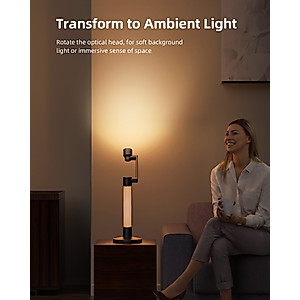 Lytmi 3-in-1 LED Desk/Task/Reading Light for Office, CRI95 Eye-Caring Architect Desk Lamp, 360°Rotatable Swing Arms, Dimmable Table Lamp with Atmosphere Lighting for Computer Monitor Desktop Bedside