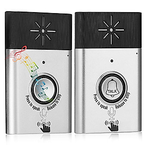 Door, Djustable Speaker Door Bell Alarm, Voice 2-Way Intercom for Home Security Door, Office