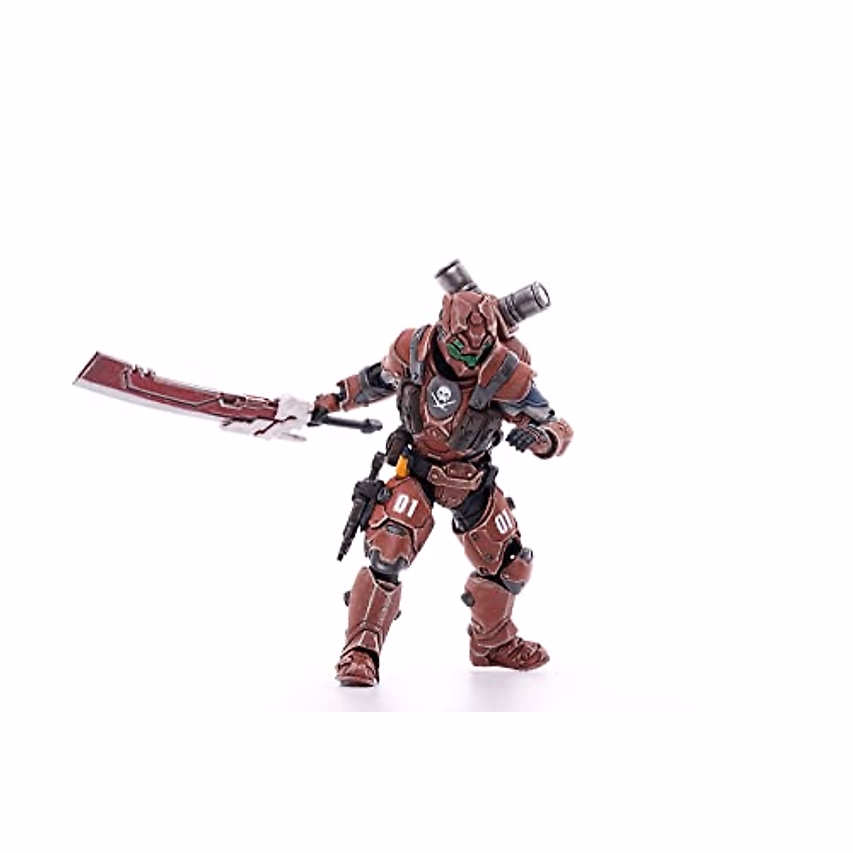 JoyToy 01st Legion Actions Figures Model Doll Collection Ornaments Home Decoration Birthday Gifts (Red Blade)