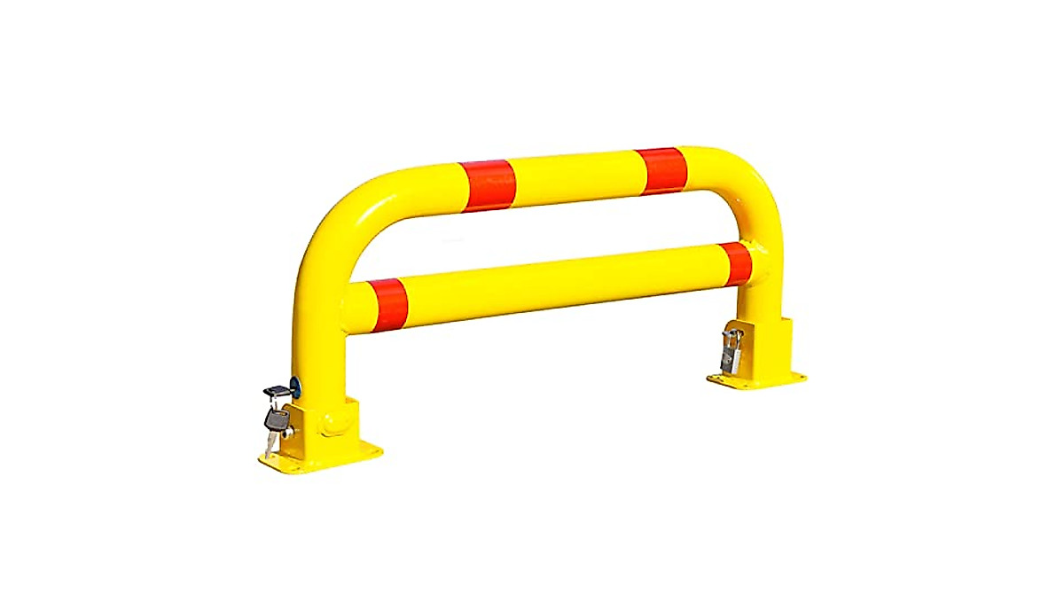 Lockable Folding Parking Bollard - Secure Your Space