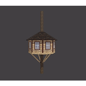 The Black Hills © : 16' Octagonal Treehouse Plan