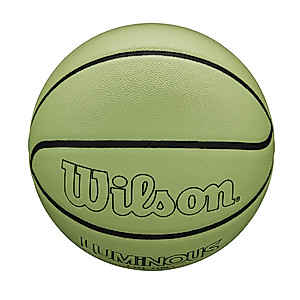 Wilson Luminous Glow Basketball - Size 7 - 29.5", Green