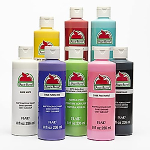 Apple Barrel Acrylic Craft Paint Set, Matte Finish, Set of 8, 8 Fl Oz (Pack of 8), Assorted