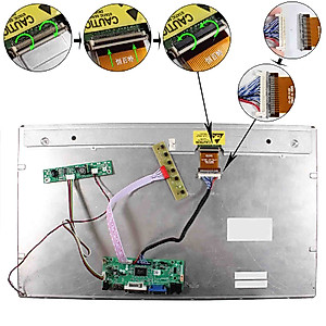 VSDISPLAY HD-MI DVI VGA Audio Controller Board for 23" LTM230HT05 27" LTM270HT03 1920X1080 LCD Screen