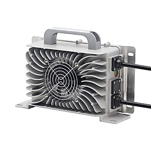 xiixtoo 15 AMP Replacement Golf Cart Battery Charger for 48 Volt Club Car Golf Cart with 3 Pin Round Plug Waterproof