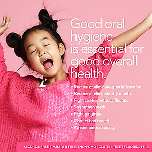ORL Organic & Natural Bubblegum Toothpaste. Natural Safe Formula Uniquely Created to Clean Your Child’s Mouth, Helps Whiten Their Teeth Without Harmful Ingredients. Fluoride Free.
