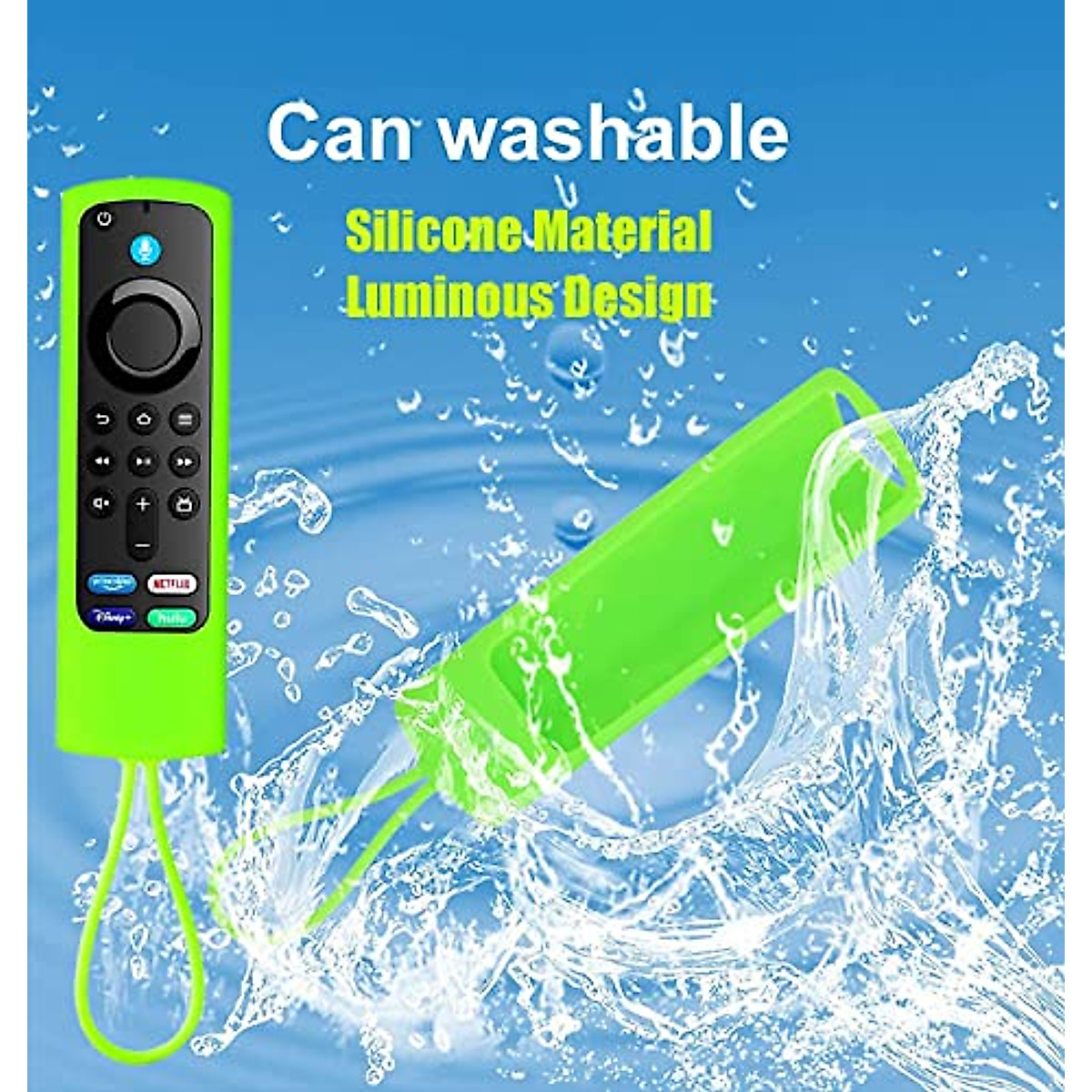 Voice Remote Control Replacement Fire TV L5B83G with Cover Silicone Case, fit for Fire TV Lite, Fire TV Stick 4K Max/Bundle (2nd Gen and Later), Cube (1st Gen and Later), Fire TV (3rd Gen)