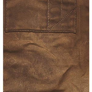 Angry Beaver Waxed Canvas Work Shop Apron For Men, Wood Workers Apron, Adjustable Construction or Craftsman Shop Apron with Utility Pockets and Tool Loop