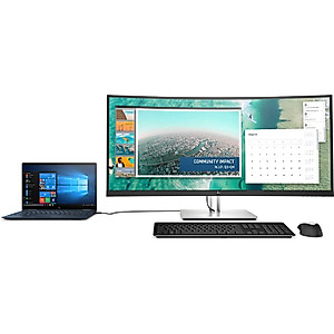 HP E344C 34" 21:9 VA LED Monitor, Black