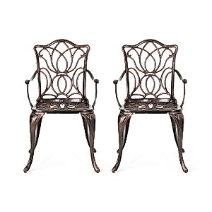 Christopher Knight Home 318132 Tucson Dining Chair, Black Copper