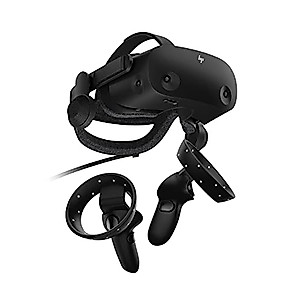 HP Reverb G2 VR Headset with Controller, Adjustable Lenses & Speakers from Valve, 2160 x 2160 LCD Panels, for Gaming, Ergonomic Design, 4 Cameras, Compatible with SteamVR & Windows Mixed Reality