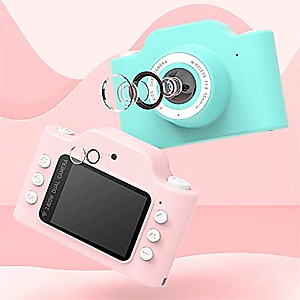 MCJL Christmas Camera Gift Child Toy Camera Boy Girl Child Camera Cartoon Digital Camera Small SLR Camera Toy Gift 750Mah Battery,Yellow,16GB