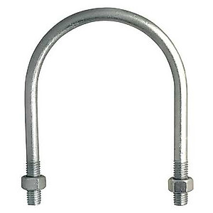 5/16"-18 x 1-1/2" Pipe Size Hot Dipped Galvanized Low Carbon Steel U-Bolt, 10 pk.