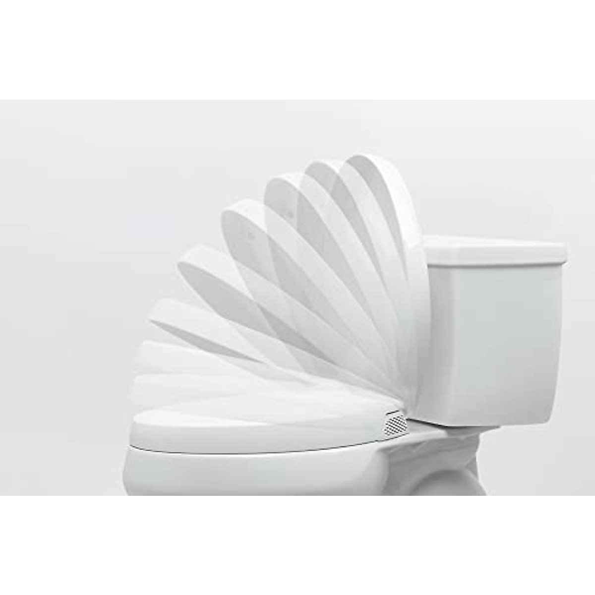 KOHLER 5588-0 Purefresh Elongated Nightlight, Grip-Tight Bumpers, Quiet-Close Release Hinges, Quick-Attach Hardware, No Slam Toilet Seat, White
