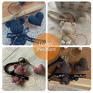 80g Sparkle Silver Lurex Thread Shining Yarn, Metallic Crochet Thread Yarn for Crocheting, Sparkle Metallic for Knitting Clothes, Car Charm, Keychain Charm(Jade)